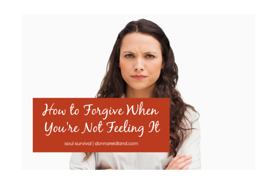 "How to Forgive When You're Not Feeling It" April 23 - Soul Survival