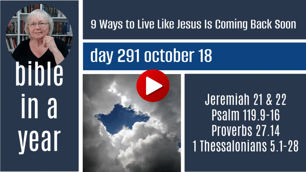 "9 Ways to Live Like Jesus Is Coming Back Soon" October 18 - Soul Survival